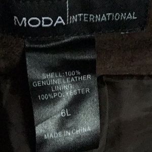 Moda International | Pants & Jumpsuits | Fully Lined Leather Pants ...